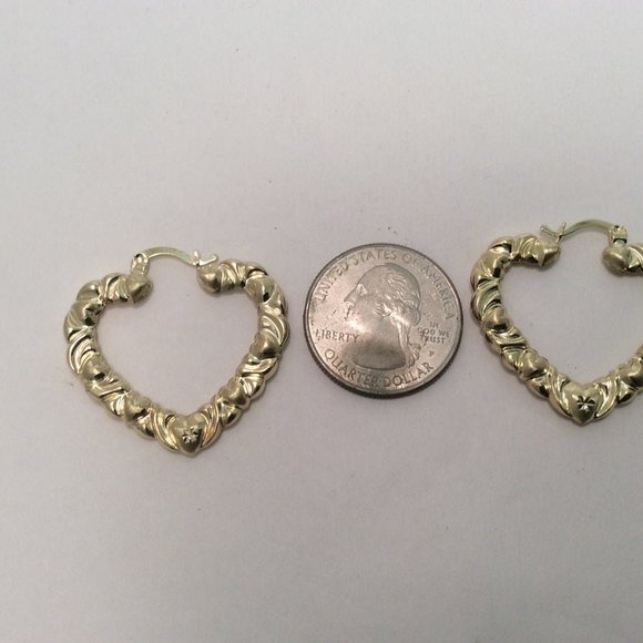 Impressed Jewelry | Jewelry | K Real Gold Hugs Kisses Ox Xo Heart Hoop ...